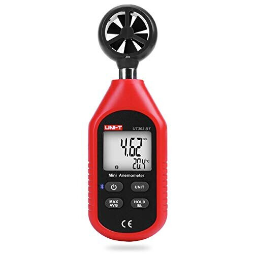 Bluetooth Anemometer Handheld UNIT UT363BT Handheld Mini Digital ...