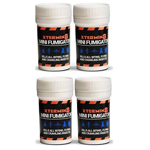 4 x Permethrin Smoke Generators Cat dog Flea Bomb indoor house home ...