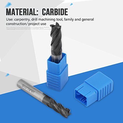 Carbide End Mill Asixx 8pcs 212mm 4 Flutes Carbide End Mill Set ...