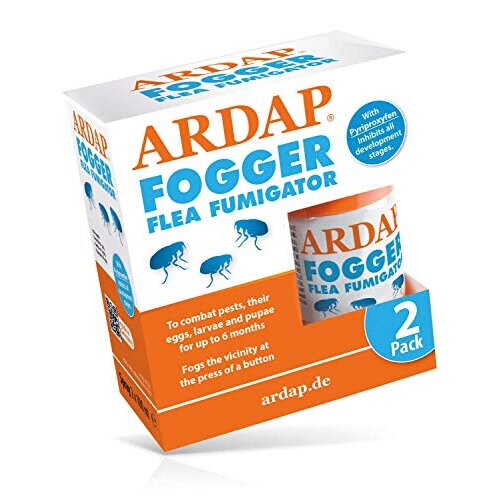 Fogger Flea Fumigator 2 x 100ml Flea bombs for the home animal ...