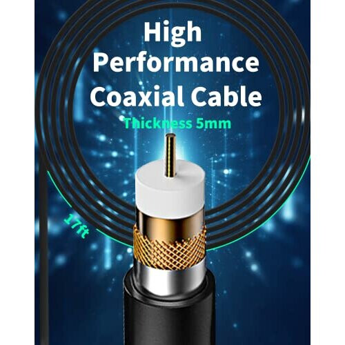 TV Aerial Indoor Outdoor TV Ariel 400KM Freeview Digital HDTV Arial 4K ...