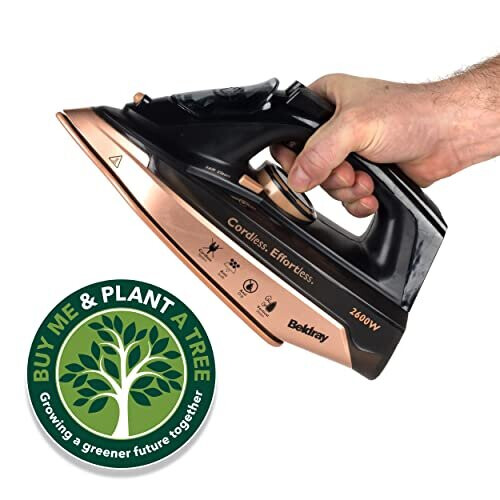 BEL0747NRG 2 In 1 Cordless Handheld Steam Iron Large 300ml Water Tank ...