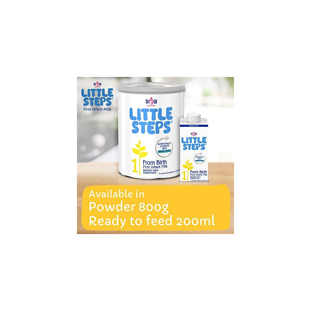 LITTLE STEPS First Infant Milk From Birth, Ready-to-Drink 200ml, with ...
