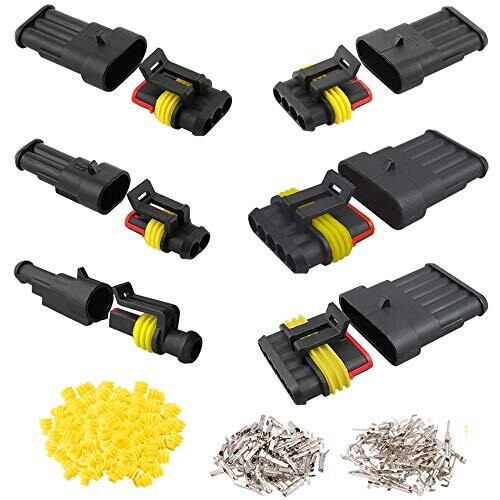 30 Set Car Waterproof Electrical Wire Connector Plug Socket Kit with ...