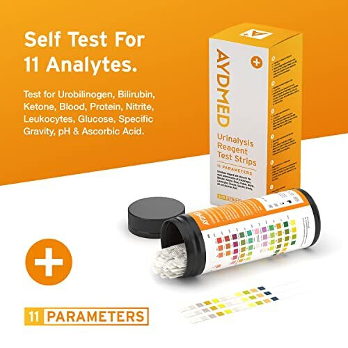 100 x Aydmed 11in1 Urinalysis Test Strips 11 Parameter Urine Test ...