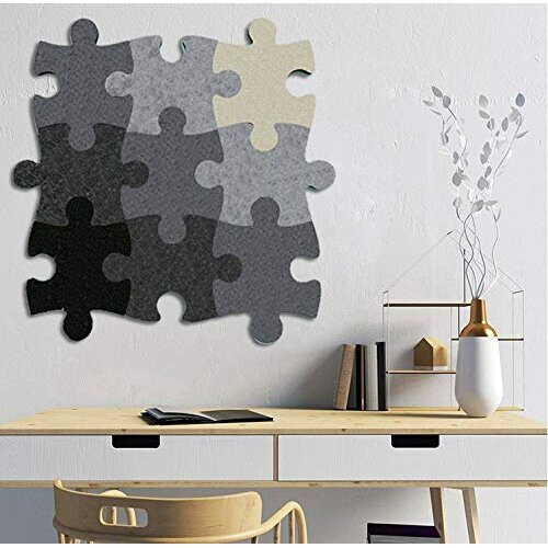 Felt Memo Bulletin Board for Walls 9 pcs Cork Board Tiles Wall Stickers ...