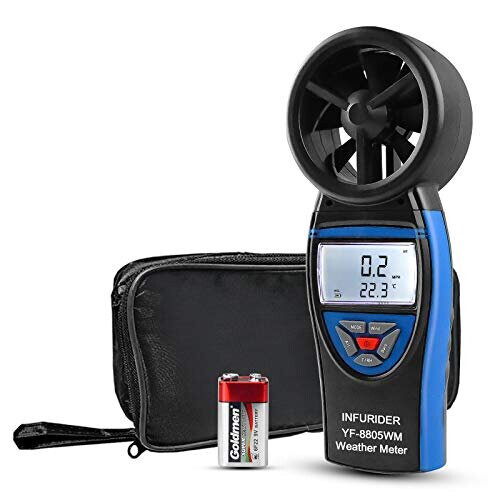 Anemometer HandheldDigital Wind Speed Gauge Meter Barometer Air Flow ...