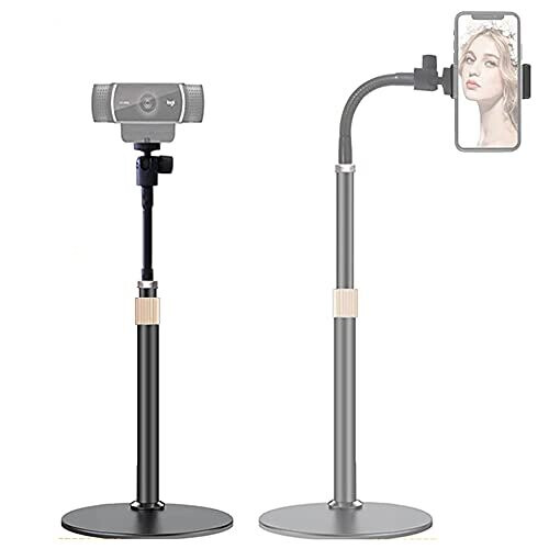 Webcam Stand Phone Holder ExtensionType Desktop Stand Flexible ...