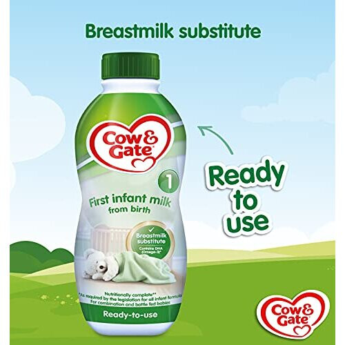 1 First Infant Baby Milk Ready to Use Liquid Formula from Birth 1 L ...
