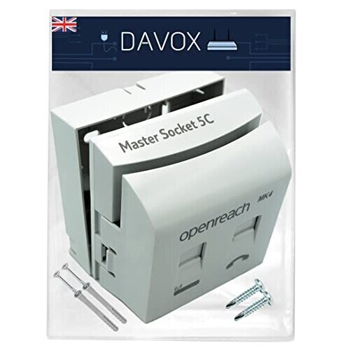 BT Openreach NTE5C MK2 Master Telephone socket MK4 Faceplate Back Box ...