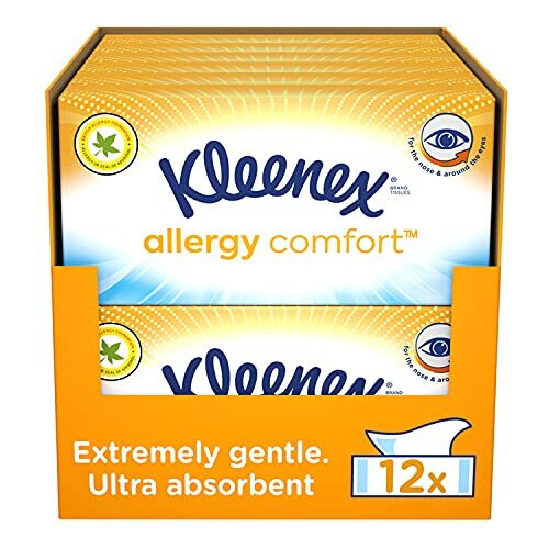 Allergy Comfort Tissues Pack of 12 Tissue Boxes Hayfever Allergy ...