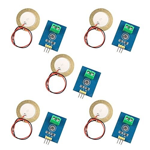 5PCS Analog Ceramic Piezo Vibration Sensor Module 33V 5V Analog Output ...