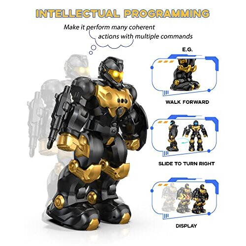 Robot Toy Gifts for Kids Large Remote Control Robot Toy RC Gesture Control Robot Programmable ...
