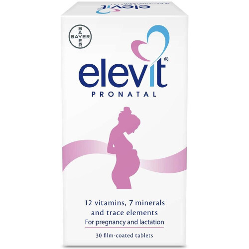 Elevit Pronatal Multivit Before During & After Pregnancy, Tablets 30's ...
