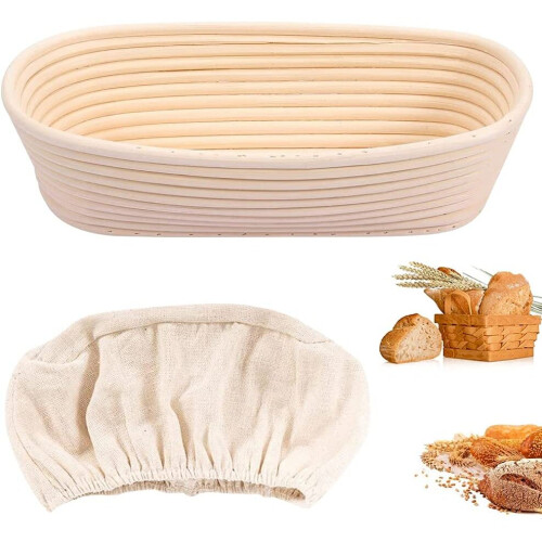 Oval Fermentation Basket. Willow Bread Dough Fermentation Basket with ...