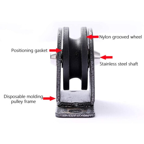 Soundproof Pivot Pulleys Guide with Fixed Pulley Fixed Pulley, 300kg on ...