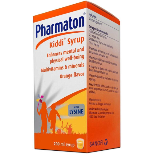 Pharmaton Kiddi Multivitamin And Minerals Syrup 200ml on OnBuy