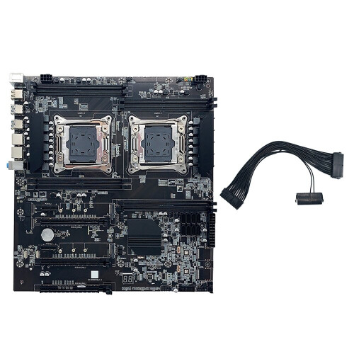 X99 Dual Socket Mining Motherboard With 24pin Start Cable Lga2011 3
