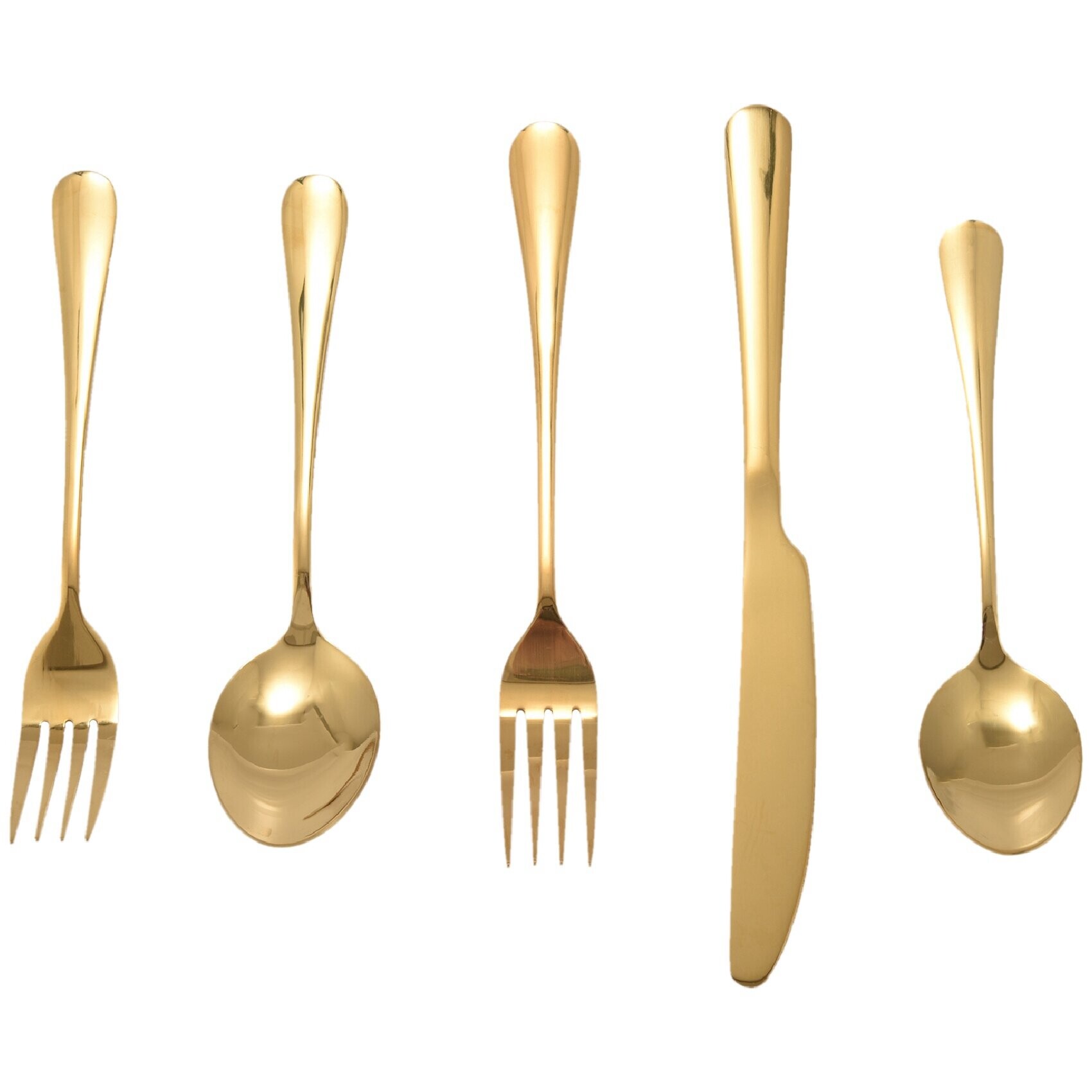Cooking Golden Cutlery Set-Stainless Steel Silverware, Cutlery Set ...