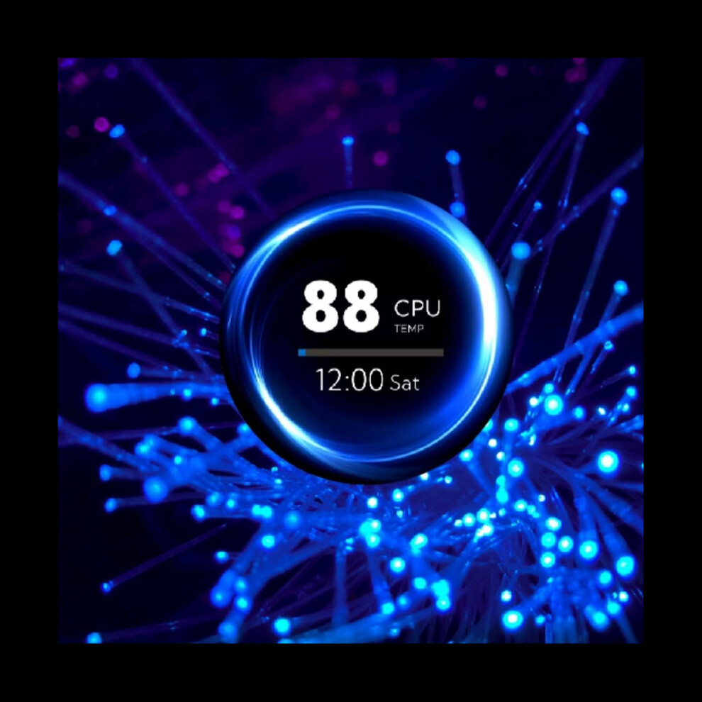 2.1 Inch IPS Secondary Screen 480X480 USB Water-Cooled Round LCD CPU GPU RAM HDD Monitoring ...