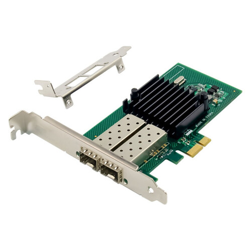 NHI350AM2 PCI-E X1 Gigabit Network Card Dual-Port SFP Server Network ...