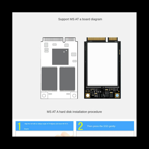 MSATA SSD to 2.5Inch SATA 6.0Gps Adapter Converter Card Module Board ...