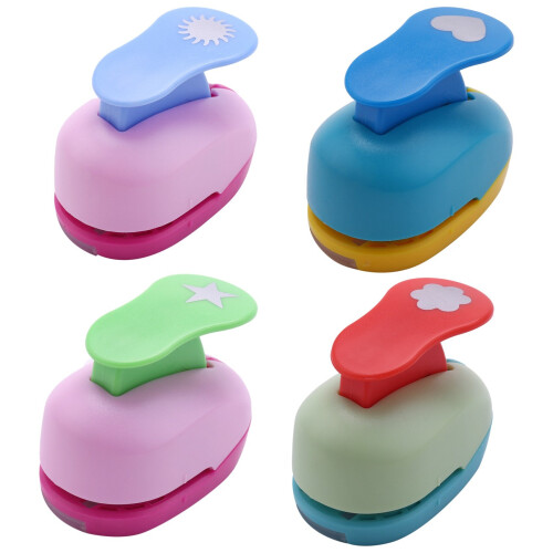 8 Pieces Paper Punches Craft Hole Punch Scrapbook Punches, Shapes ...