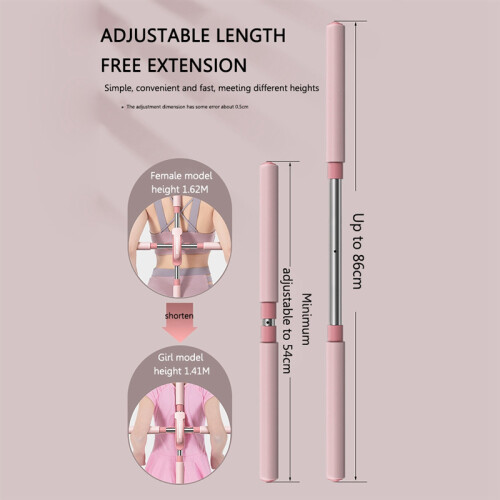 Yoga Hunchback Corrector Adjustable Body Stick Open Back Standing ...