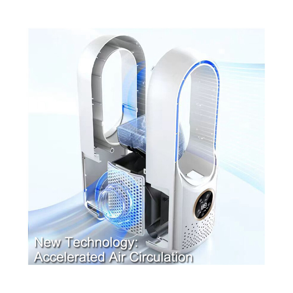 Air Cooler LED Display Air Conditioning Humidification Electric Fan 6 ...