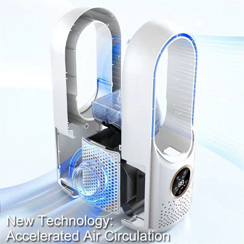 Air Cooler LED Display Air Conditioning Humidification Electric Fan 6 ...