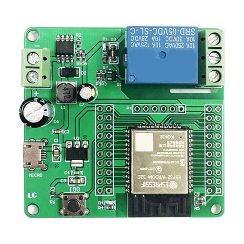 DC5-60V Power Supply ESP32 Development Board Single Relay Module ESP32-WROOM Development Board ...