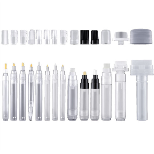 14 Fillable Blank Paint Touch Up Pen Markers Refillable Paint Pen Clear ...