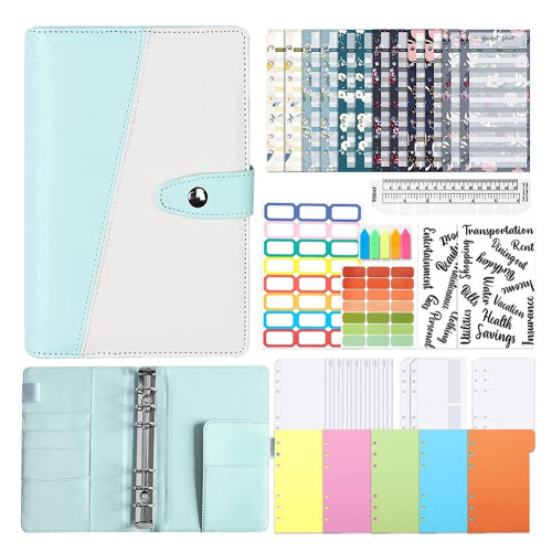 A6 Binder Notebook,6Hole Loose Leaf Notebook Binder with 10 Binder ...