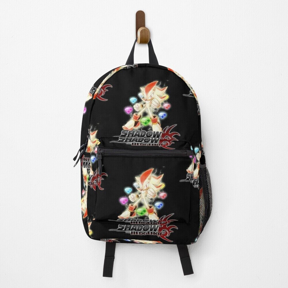 Backpack Shadow The Hedgehog Fan Art Merch 9 School Bag Travel 15" on OnBuy
