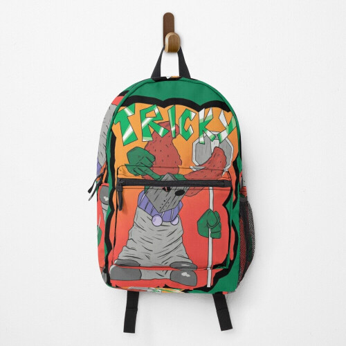 Backpack another Tricky fnf mod character graffiti School Bag Travel 15 ...