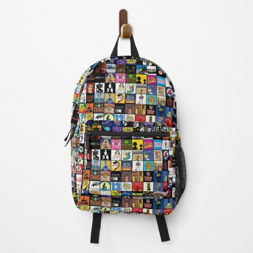 Backpack Broadway Musical Theatre Logos - Hand Drawn School Bag Travel ...