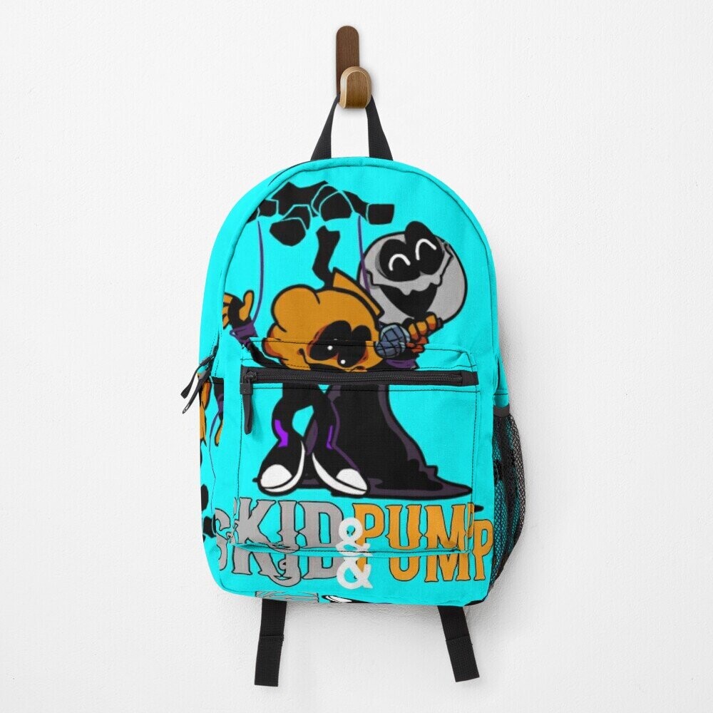 Backpack Fnf skid and pump Friday Night Funkin School Bag Travel 15" on ...