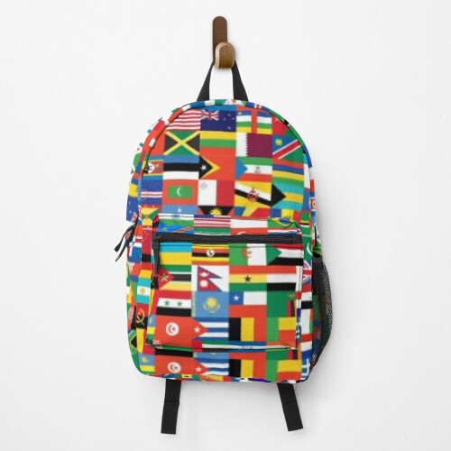 Backpack Flags of the World School Bag Travel 15" on OnBuy