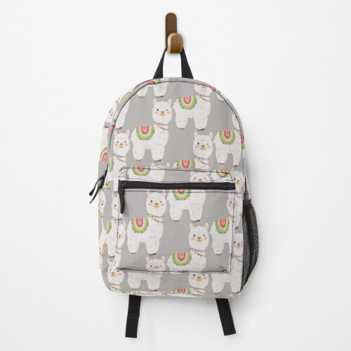 Backpack cute llama, boho, llama, alpaca, kawaii llama, boho llama ...