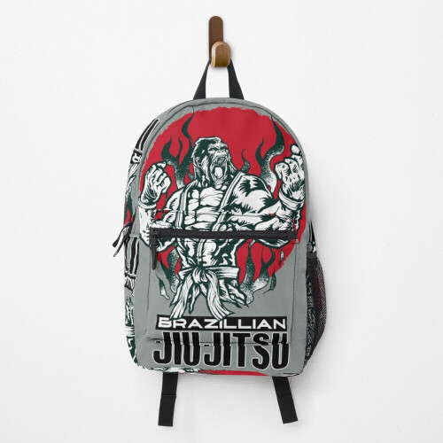 Backpack Jiu Jitsu Fighter Gorilla BJJ School Bag Travel 15" on OnBuy