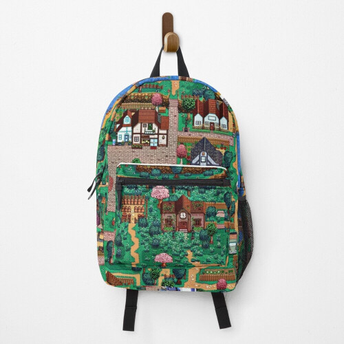 Backpack Stardew valley town map School Bag Travel 15" on OnBuy