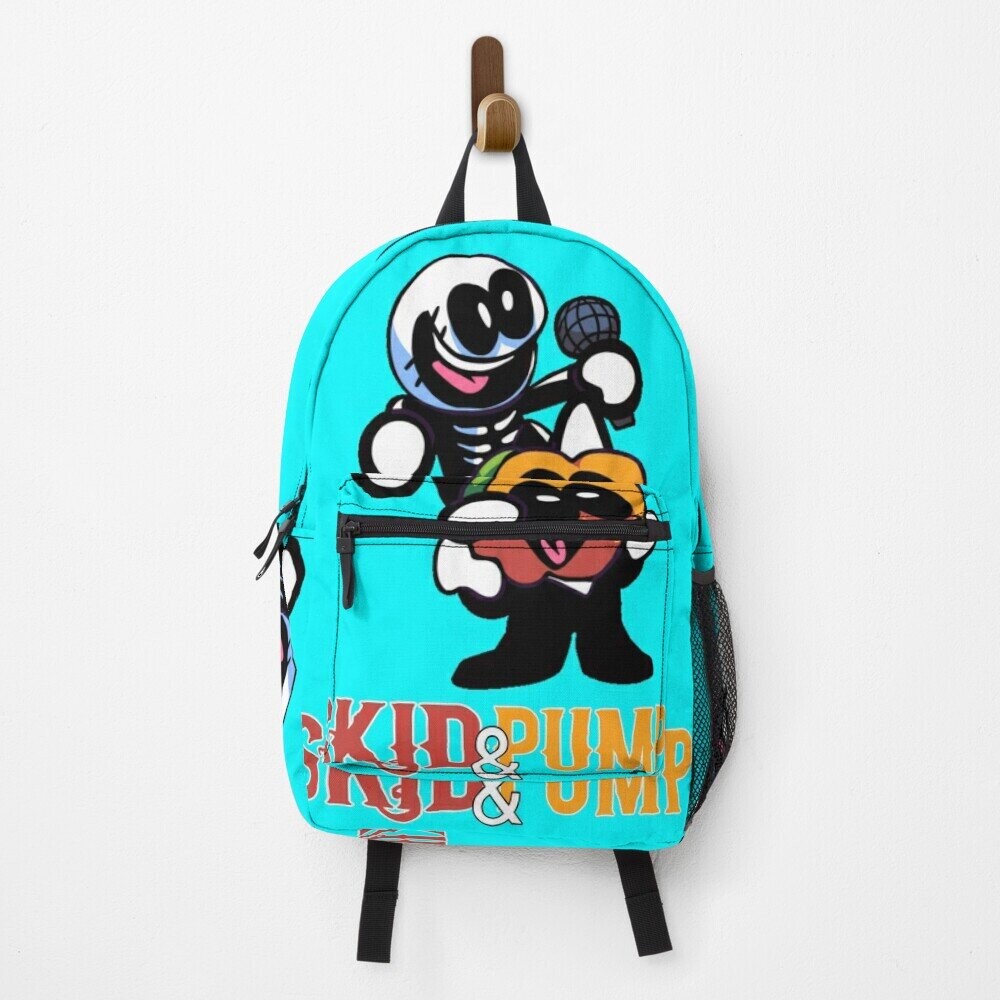 Backpack Fnf skid and pump Friday Night Funkin School Bag Travel 15" on ...
