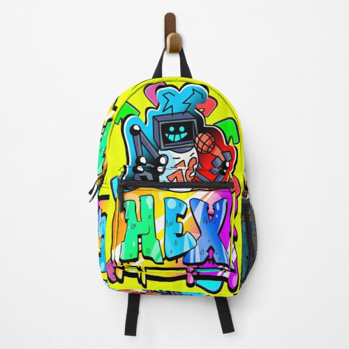 Backpack Hex fnf mod character graffiti School Bag Travel 15" on OnBuy