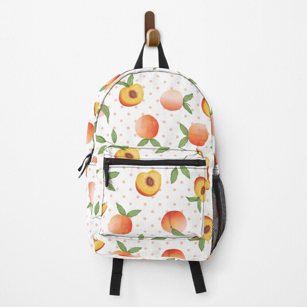 Backpack Peachy Peaches for a Peach (That's YOU) School Bag Travel 15 ...