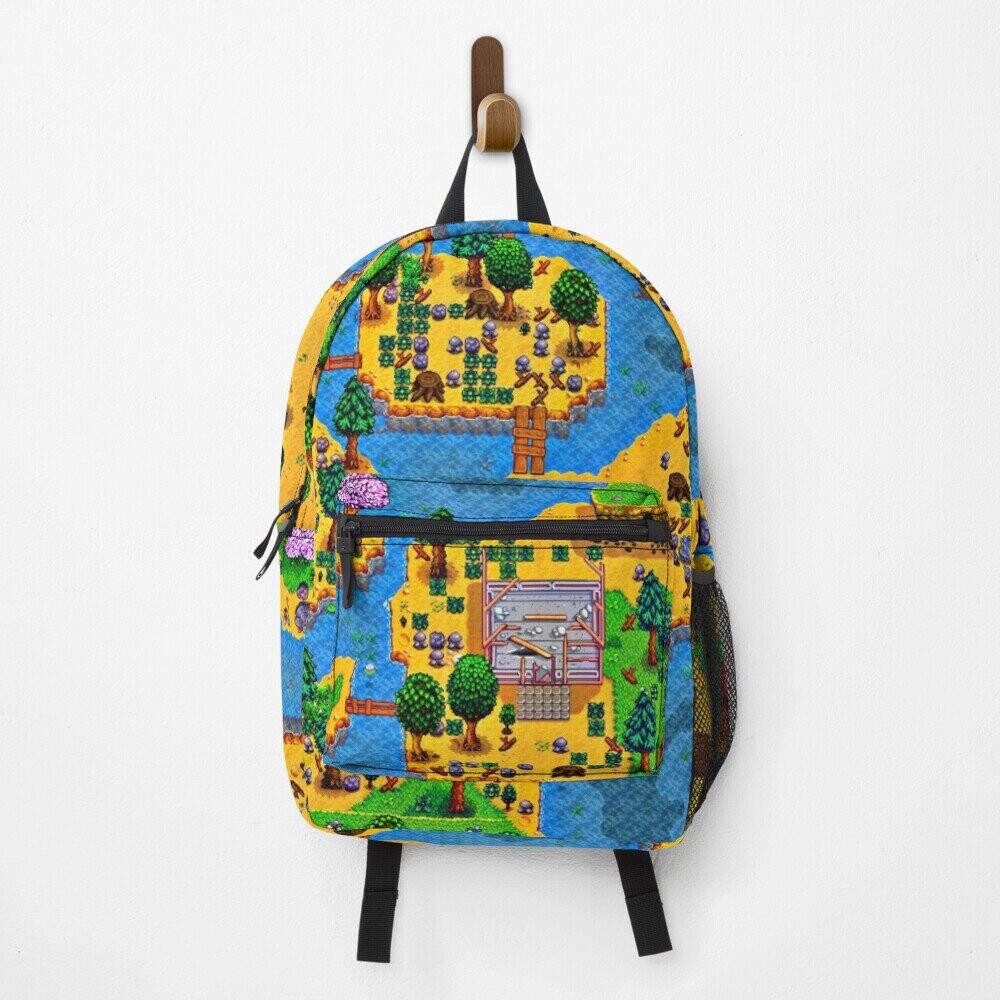 Backpack Stardew valley farm map School Bag Travel 15" on OnBuy