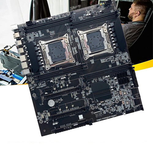 X99 Dual Cpu Aleo Mining Motherboard Sata Cable Lga2011 V3 V4 8xddr4