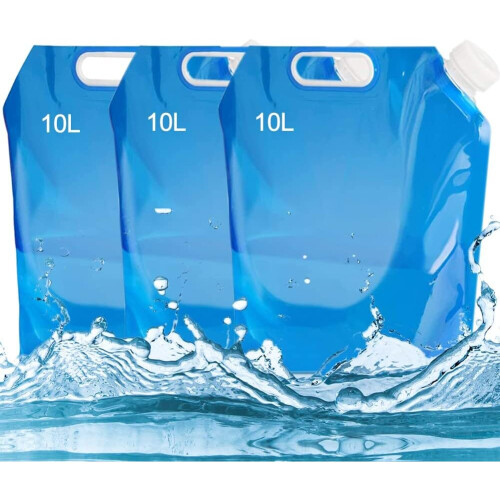 3Pcs Collapsible Water Canister 10L Outdoor Collapsible Water Tank ...