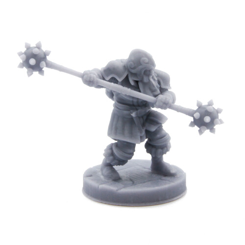 Dwarf Fighter Miniature | 32mm scale mini for tabletop RPG on OnBuy