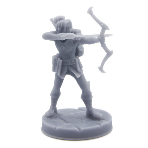 Half-elf Ranger Miniature | 32mm scale mini for tabletop RPG on OnBuy