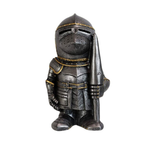 (08) Knight Gnomes Garden Statue Guard Cross Templar Dwarf Guard on OnBuy